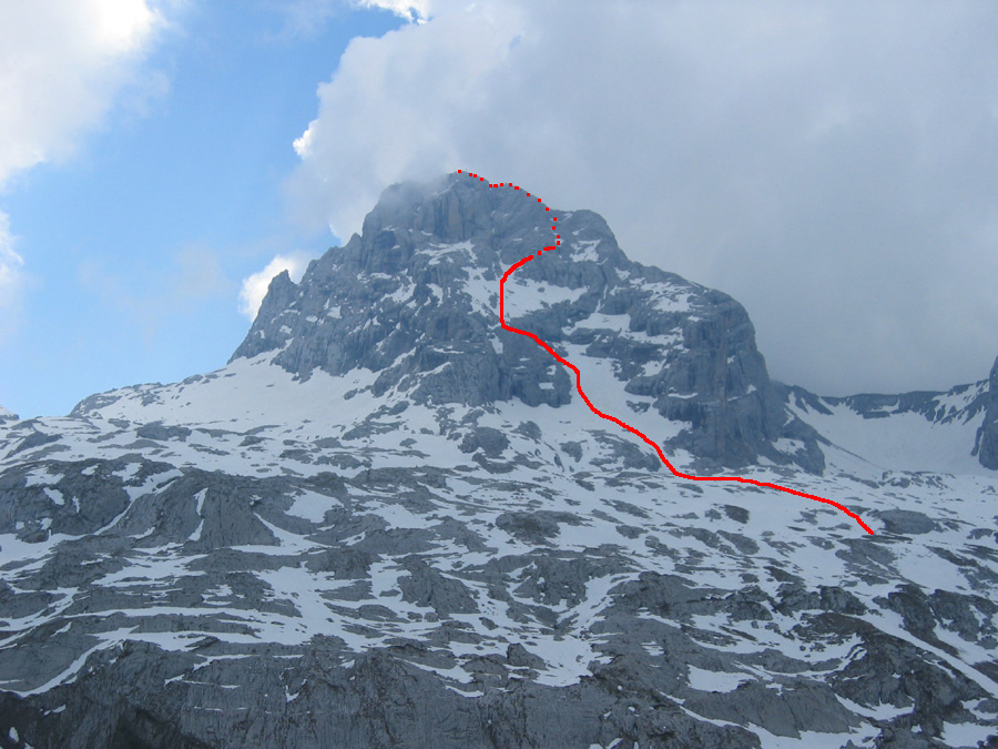 Pointe Percée : Face W (voie normale) - Camptocamp.org