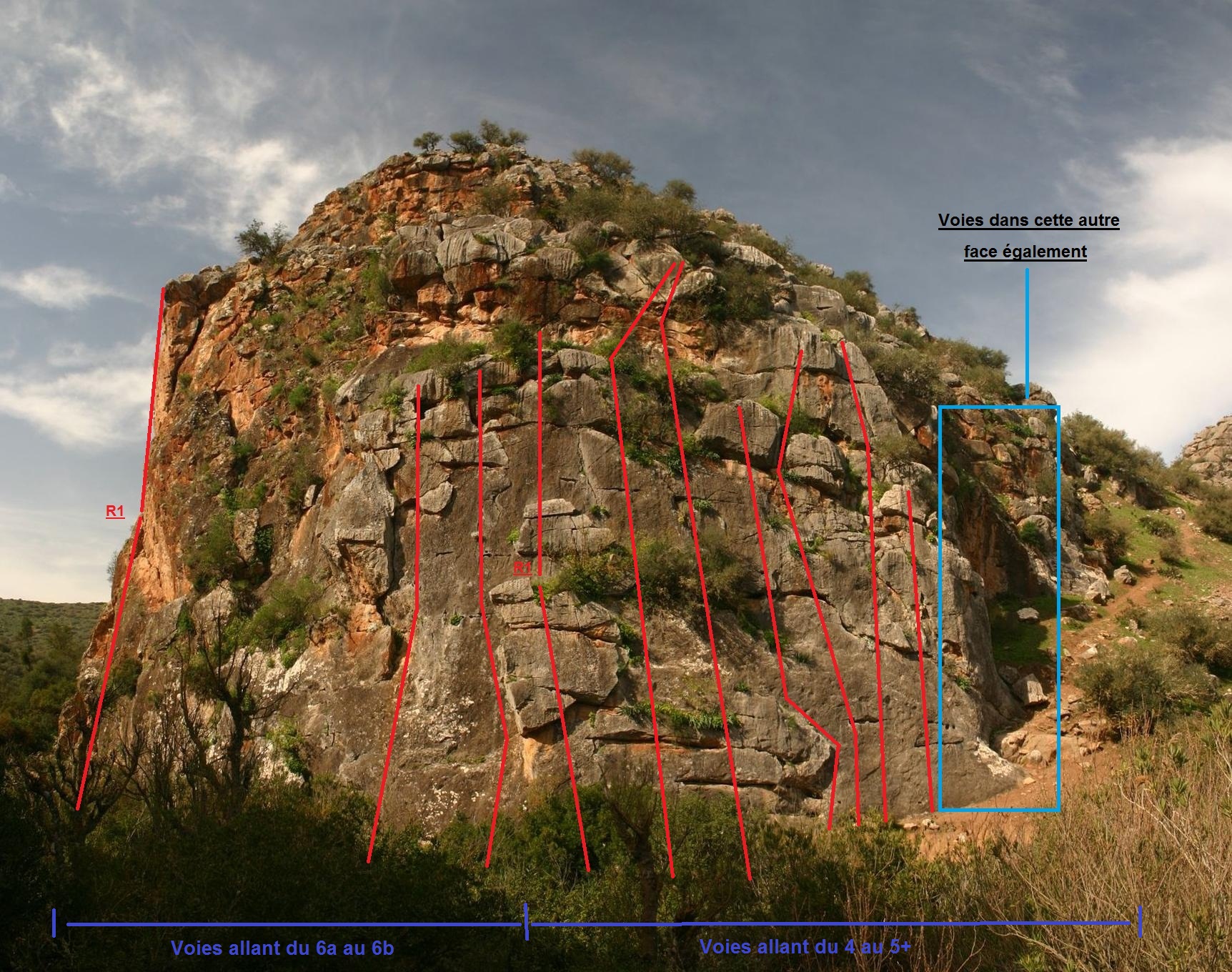 Benslimane - Paroi École - Camptocamp.org