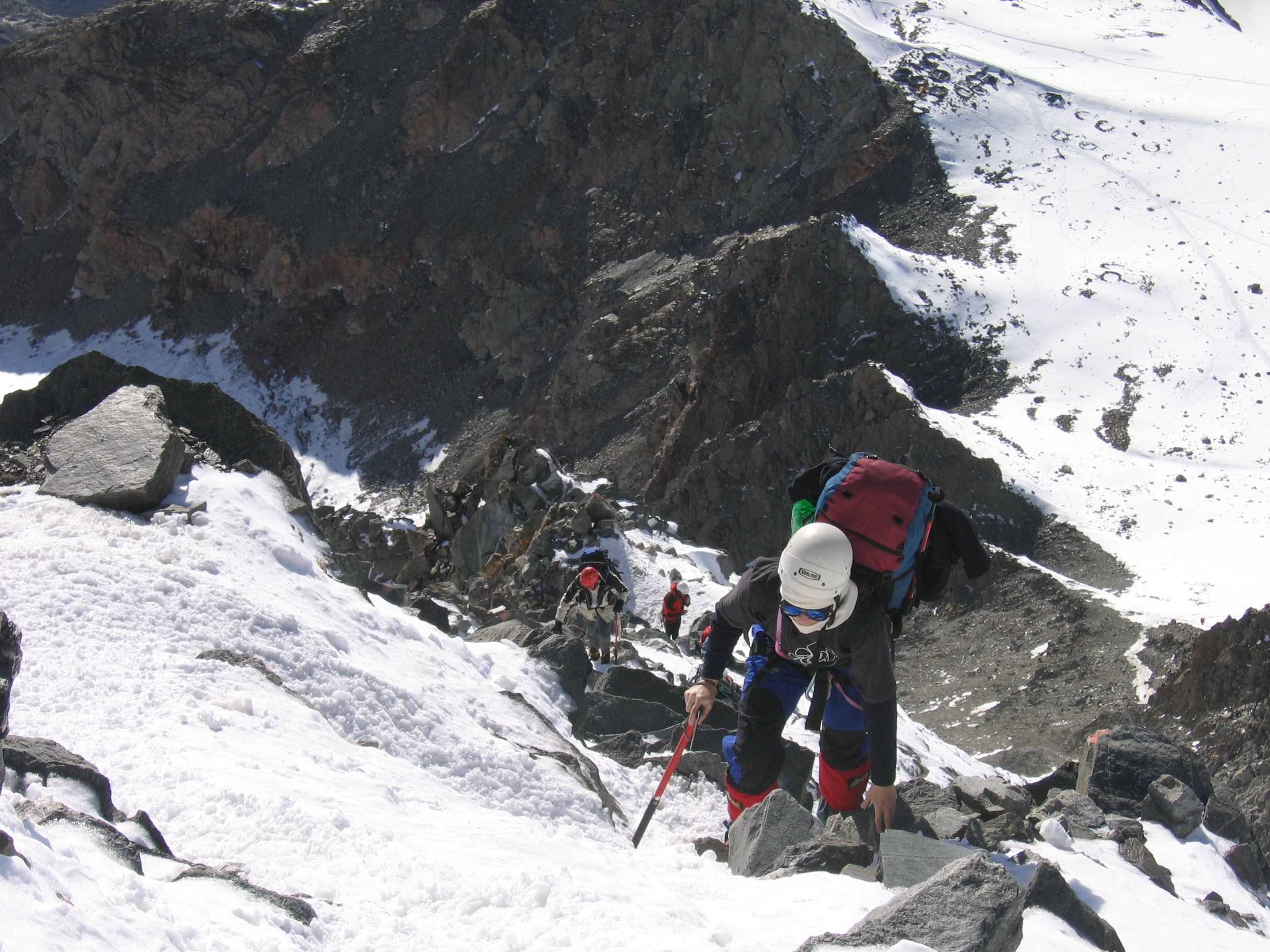 Aiguille du Goûter : Accès au refuge du Goûter - Camptocamp.org