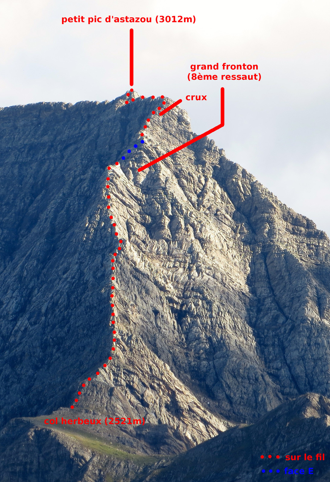 Petit Astazou : Arête NW - Camptocamp.org