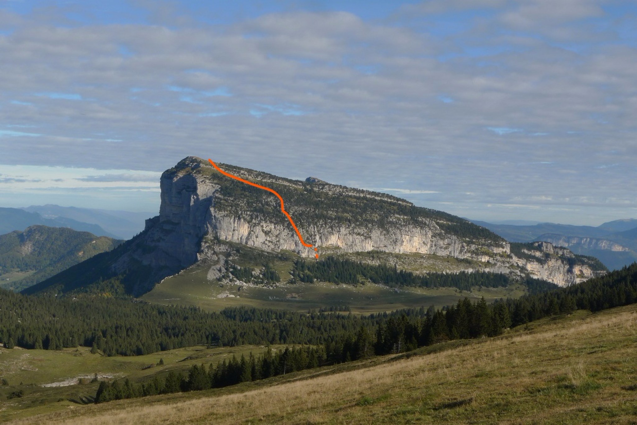 Mont Granier - versant S / l'Alpette : rampe à chamois - Camptocamp.org