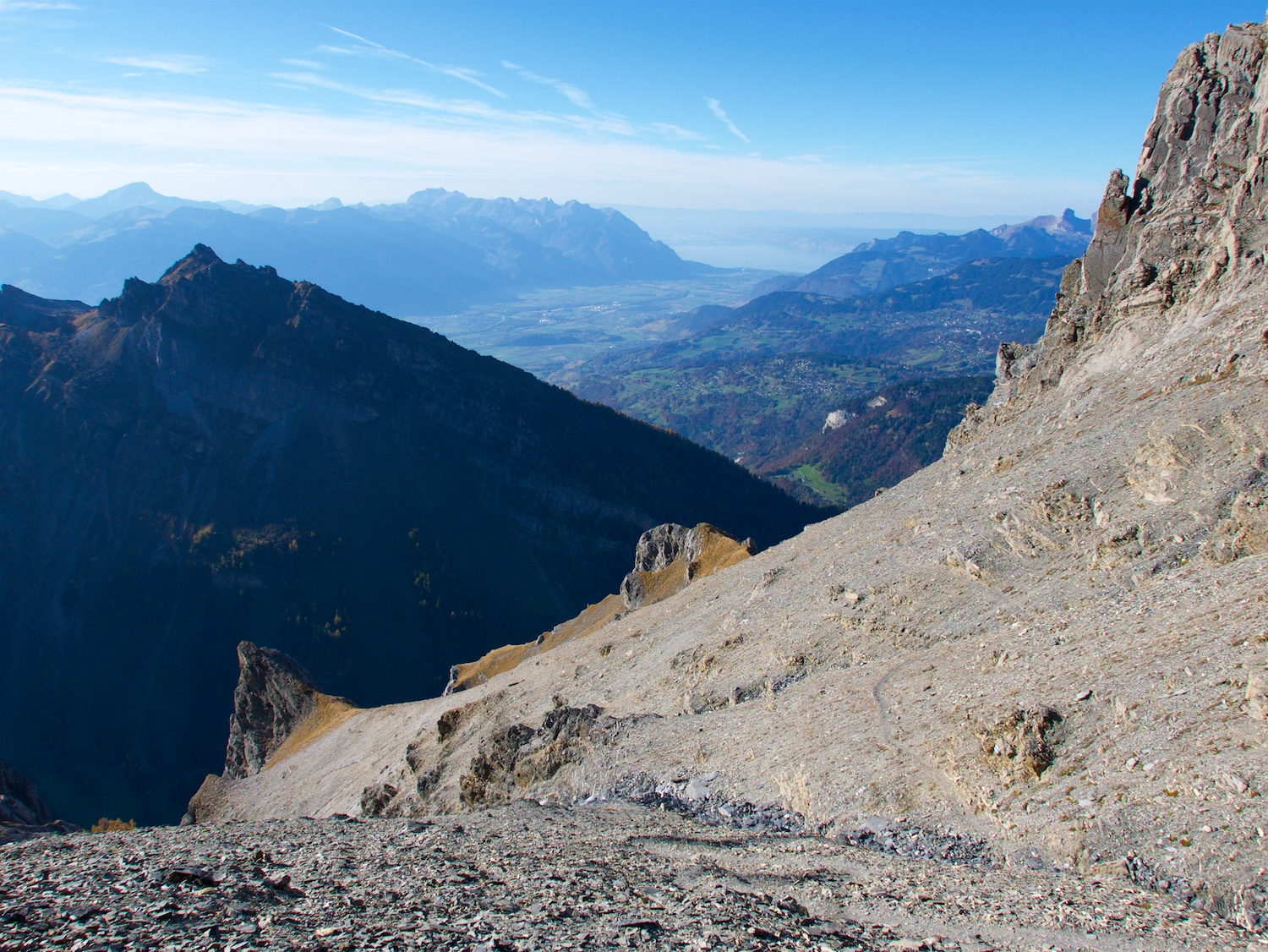 Frête de Saille : Versant W depuis Pont de Nant - Camptocamp.org