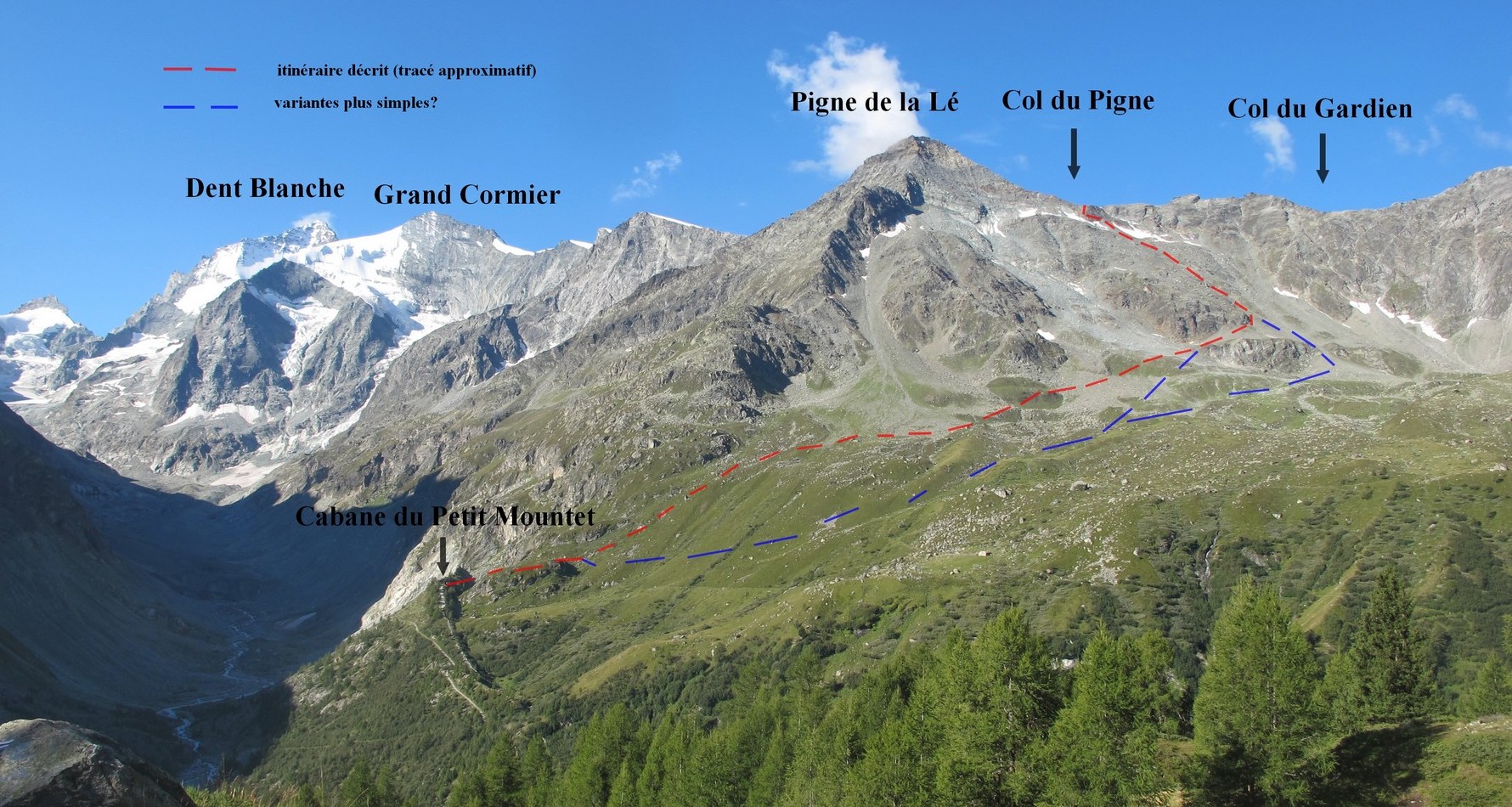 Col du Pigne de la Lé : Traversée de Moiry à Zinal - Camptocamp.org